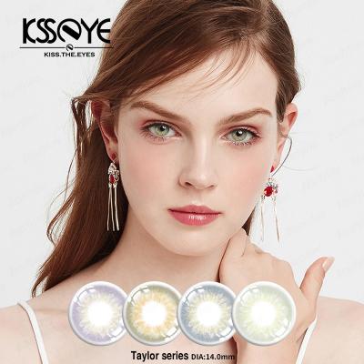 China KSSEYE Taylor Green Gray Contact Lenses Realistic Eye Design for sale