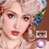 China KSSEYE Magic Eye Contacts Lens Fancy Look 1 PAIR 2 PCS Evil Eye Purple Animation Contact Lens for sale