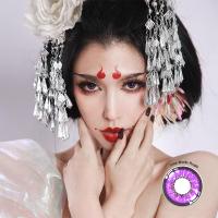 China KSSEYE Magic Eye Contacts Lens Fancy Look 1 PAIR 2 PCS Evil Eye Purple Animation Contact Lens for sale