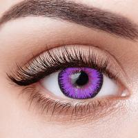 China KSSEYE Magic Eye Contacts Lens Fancy Look 1 PAIR 2 PCS Evil Eye Purple Animation Contact Lens for sale