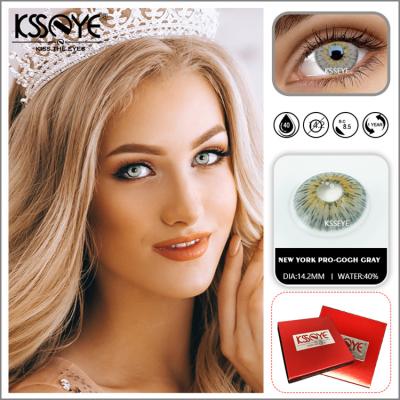 China KSSEYE Natural Color Contact Lenses Blue Fashion Cosmetic Colored Eye Contact Lens for sale