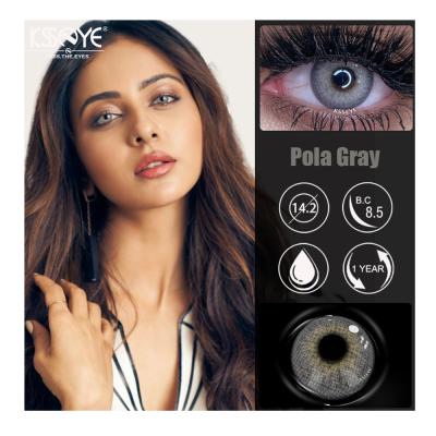 China KSSEYE Yearly Color Eye Lenses Soft Circle Cosmetic Contacts 14.20mm for sale