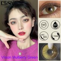 China KSSEYE Colored Eye Contact Lenses Beauty Style Mulberry Green Soft for sale