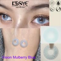 China KSSEYE Mulberry Blue Colored Contacts Lenses 14.0mm Rinnegan Yearly Natural for sale