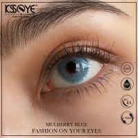 China KSSEYE Mulberry Blue Colored Contacts Lenses 14.0mm Rinnegan Yearly Natural for sale