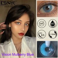 China KSSEYE Mulberry Blue Colored Contacts Lenses 14.0mm Rinnegan Yearly Natural for sale