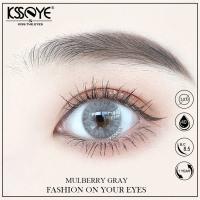 China KSSEYE Soft Circle Cosmetic Big Eye Mulberry Grey Eye Color Contact Yearly 14.00mm for sale