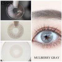 China KSSEYE Soft Circle Cosmetic Big Eye Mulberry Grey Eye Color Contact Yearly 14.00mm for sale