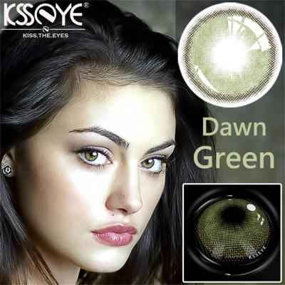 China Ksseye Natural Dawn Green Contact Lens Girls Green Eye Colored Contact Lenses for sale