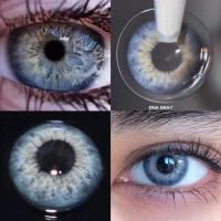 China Taylor Grey Contact Lenses Cosmetic Disposable Yearly for sale