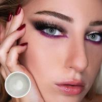 China Gray Colored Contact Lenses Yearly Private Label Eye Color Lens for sale