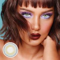 China Girl Grey Colour Eye Contact Lens HEMA Material 8.4-8.6mm Base Curve for sale