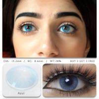 China Hidrocor Azul Prescription Colored Contact Lenses Oem Natural Custom Soft Blue Color for sale