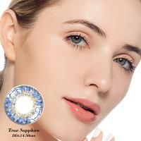 China KSSEYE Soft Ice Blue Sterling Greay True Sapphire Contacts Lenses Eye Beauty for sale