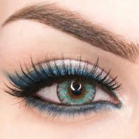 China KSSEYE Soft Ice Blue Sterling Greay True Sapphire Contacts Lenses Eye Beauty for sale