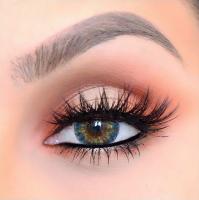 China 14.5mm Colored Light Green Contact Lenses Non Prescription For Dark Eyes for sale