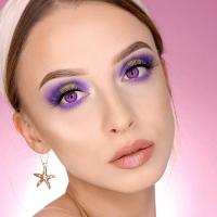 China Toric Halloween Blue Purple Green Tinted Daily Colored Contacts With Big Pupil for sale