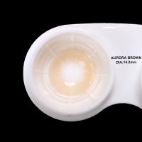 China Transparent Prescribed Colored Contacts Aurora Brown Lenses for sale