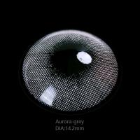 China Two Tones Polar Lights Aurora Gray Lens 14.2mm For Light Eyes for sale