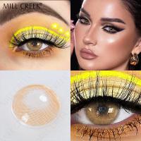 China Odm Solid Most Realistic Colored Contacts Natural Looking For Dark Eyes for sale