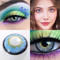 China Enhancement Beauty Icy Gray Contact Lenses 3 Tone 8.5mm for sale