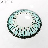 China Comfortable Reusable Iris Green Contacts Coloured Lenses With Power for sale