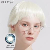 China KSSEYE Sparkle Natural Blue Contact Lenses Real Colored Contacts 14.2mm for sale