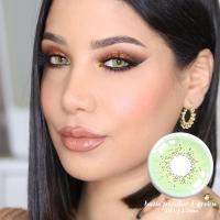 China Realistic Natural Colored Kiwi Green Contact Lens Non Prescription 14.2 for sale