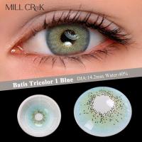 China Oem Cosmetic Tricolor Blue Cosplay Contacts Lens 1 Year Without Power PP blister for sale