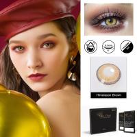 China Natural Color hazel Himalaya Brown Colored Contacts 1 Year For Big Eye for sale
