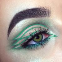 China Odm 3 Tone Colored Himalaya Green Contact Lens 14mm For Dark Eye for sale