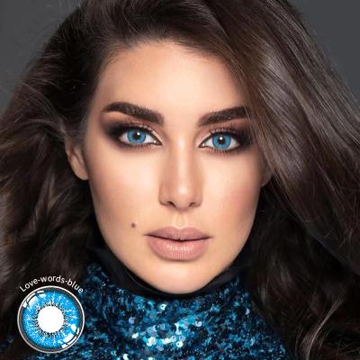 China KSSEYE Custom Tinted 1 Month Coloured Contact Lenses purple blue grey for sale