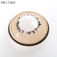 China Fashion Monthly Colored Contacts Lens Doll Pink Red Brown Zero Power 14.5mm for sale