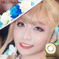 China Fashion Monthly Colored Contacts Lens Doll Pink Red Brown Zero Power 14.5mm for sale