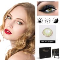 China Big Eye Green Contact Lens Colored Contacts No Prescription 14.2mm for sale