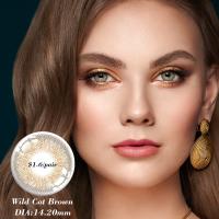China Custom Prescription Colored Contacts Toric Brown Blue For Light Eyes for sale