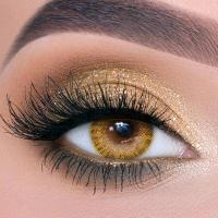 China Odm Colored Moonlight Brown Colored Contacts Lenses For Dark Eye for sale
