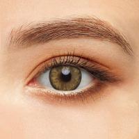 China Natural Looking Dusky Brown Contact Lens Realistic Hazel Contacts 14.5 for sale