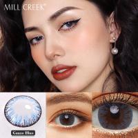 China Odm Natural Rainbow Sky Blue Contact Lenses Eye Cosmetic Colored Contacts 14.5mm for sale