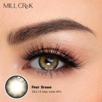 China 3 Tone Color Enhancing Chestnut Brown Contact Lens For Light Eyes for sale