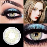 China Prescription Monthly Colored Contacts Sandy Grey 14mm for sale