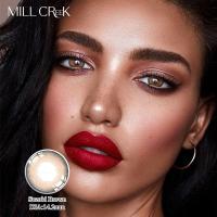 China Non Prescription Honey Brown Colored Contacts Without Power 8.5mm for sale
