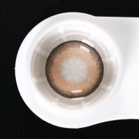 China Non Prescription Honey Brown Colored Contacts Without Power 8.5mm for sale