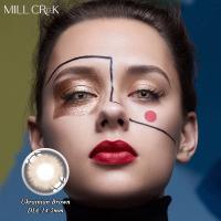 China Ukrainian Monica Russian Brown Colored Contacts Lenses Yearly for sale