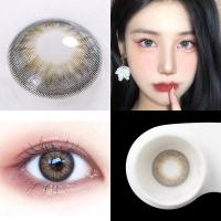 China Prescription Myopia Smokey Gray Contact Lens For Dark Eyes for sale
