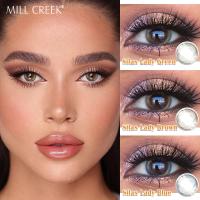 China Oem Party Prescribed Colored Contacts 14.2mm Green Brown Blue for sale