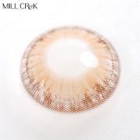 China Eco Soft Honey Light Brown Colored Contacts Lenses ISO13485 14.2mm for sale