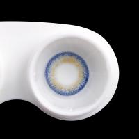 China ODM Natural Looking colored 3Tone Blue Eye Contact Lenses Non Prescription Yearly for sale