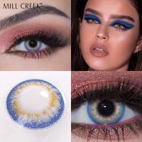 China Yearly Natural 14.5 Mm Contact Lenses Mermaid Tears Gray Blue for sale