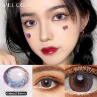 China Custom Amethyst Colored Contacts Cosmetic Eye Lenses On Brown Eyes for sale